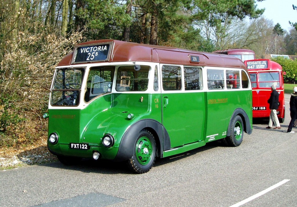 1939 Leyland Cub rear-engined bus - CR16 - London Bus Museum