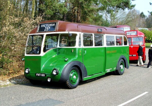 1939 Leyland Cub rear-engined bus - CR16 - London Bus Museum