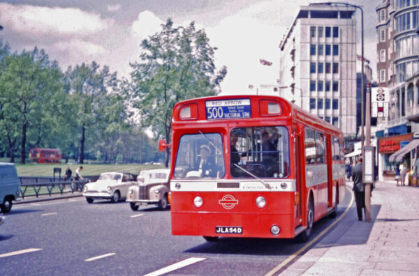 1960s Red Arrow in Park Lane – London Bus Museum