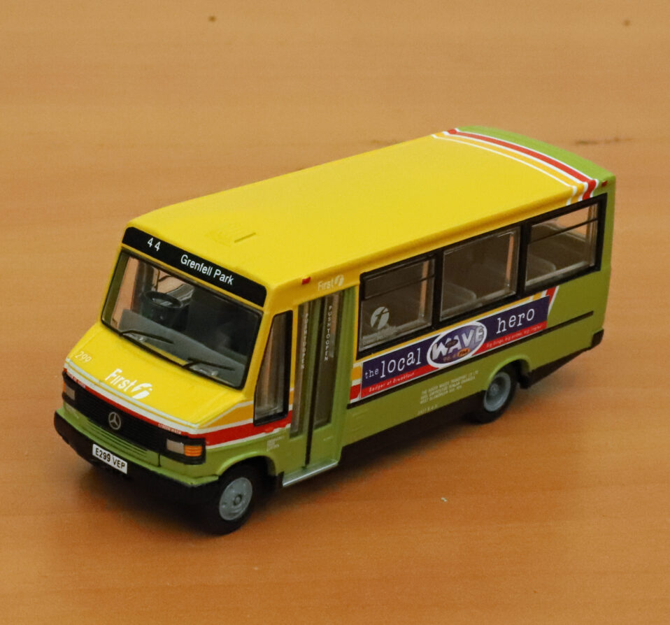 Bus model 24907: First Cymru Plaxton minibus on route 44 to Grenfell ...