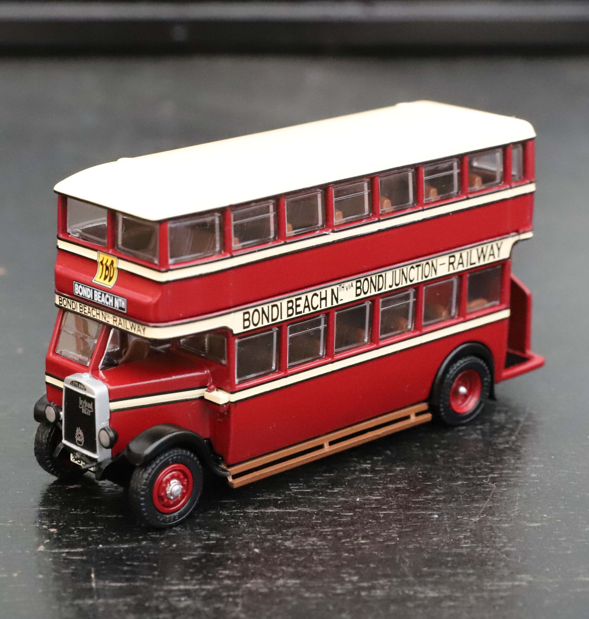 Australian bus model (27211A) Leyland TD1 on route 160 to Bondi Beach ...