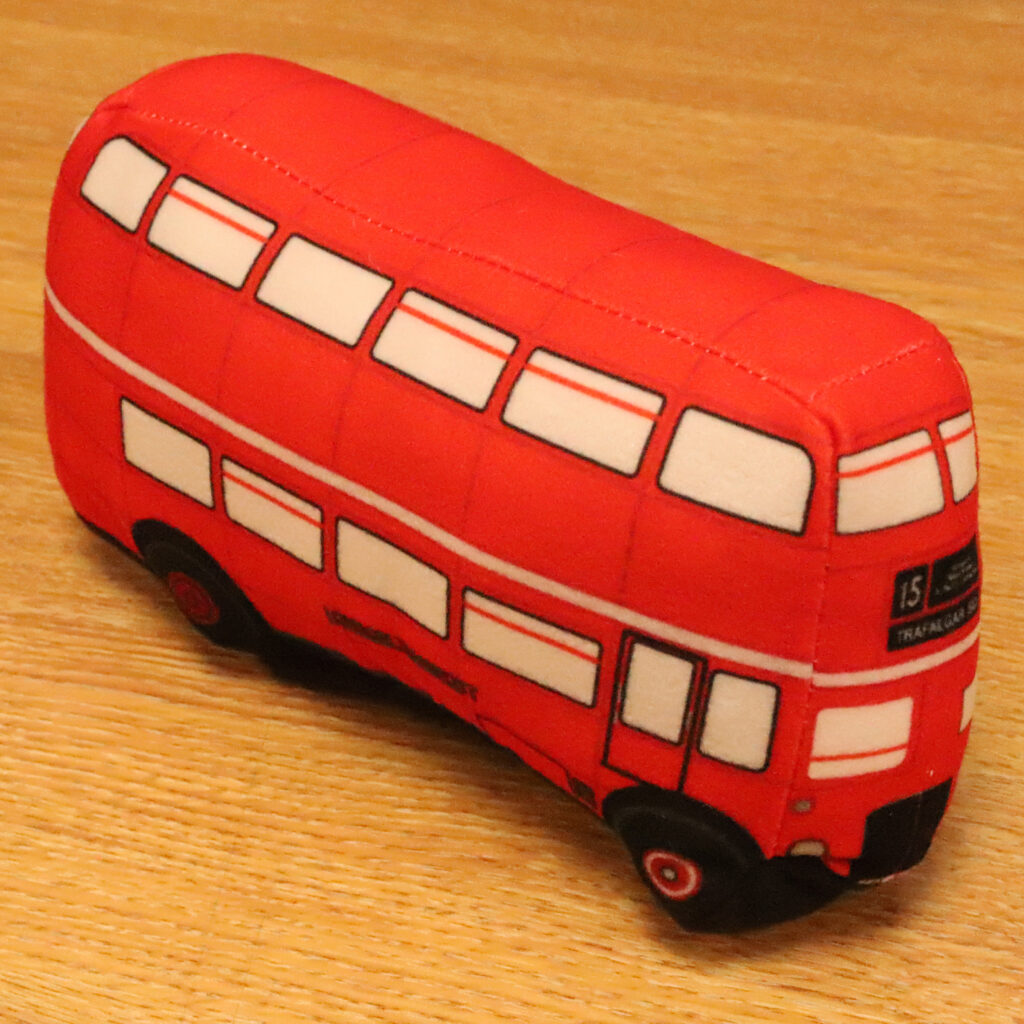 Miniature Bus Cushion - a soft toy for children - London Bus Museum
