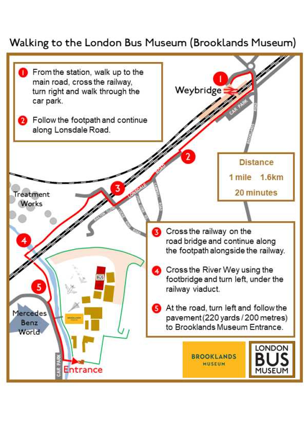 Arriving by public transport - London Bus Museum