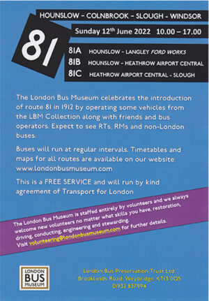 Route 81 Running Day - London Bus Museum