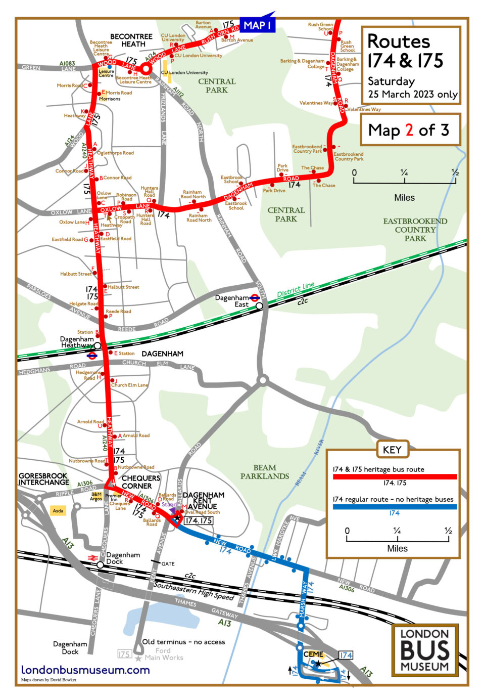 Routes 174 and 175 Heritage Day - London Bus Museum