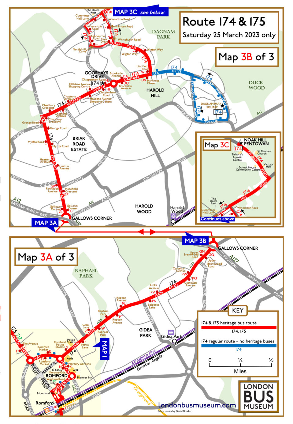 Routes 174 and 175 Heritage Day - London Bus Museum