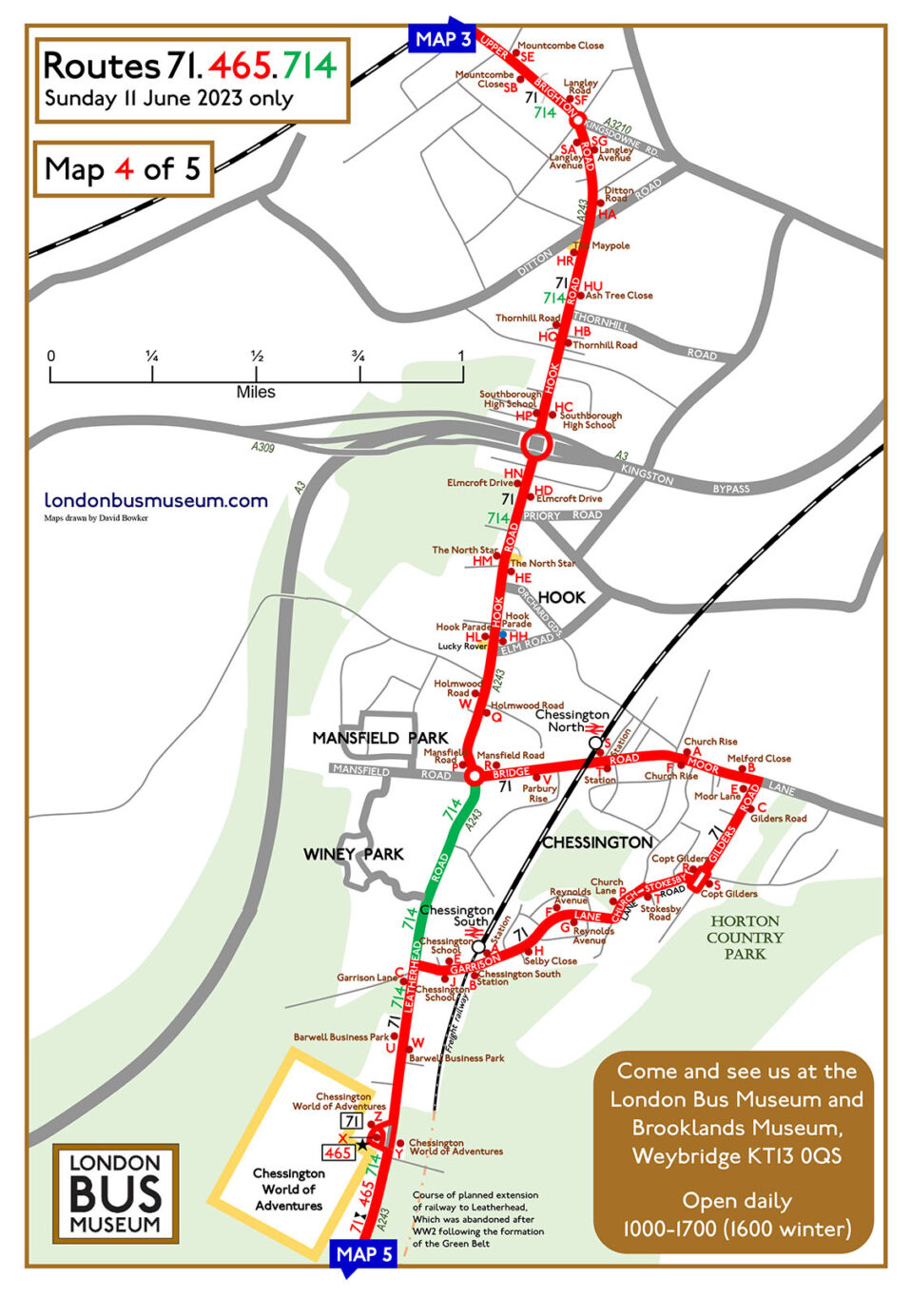 Routes 65 & 71 map 4 – London Bus Museum