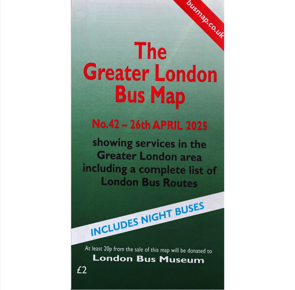 2025 Greater London Bus Map - fully updated to 26 April 2025 (showing ...