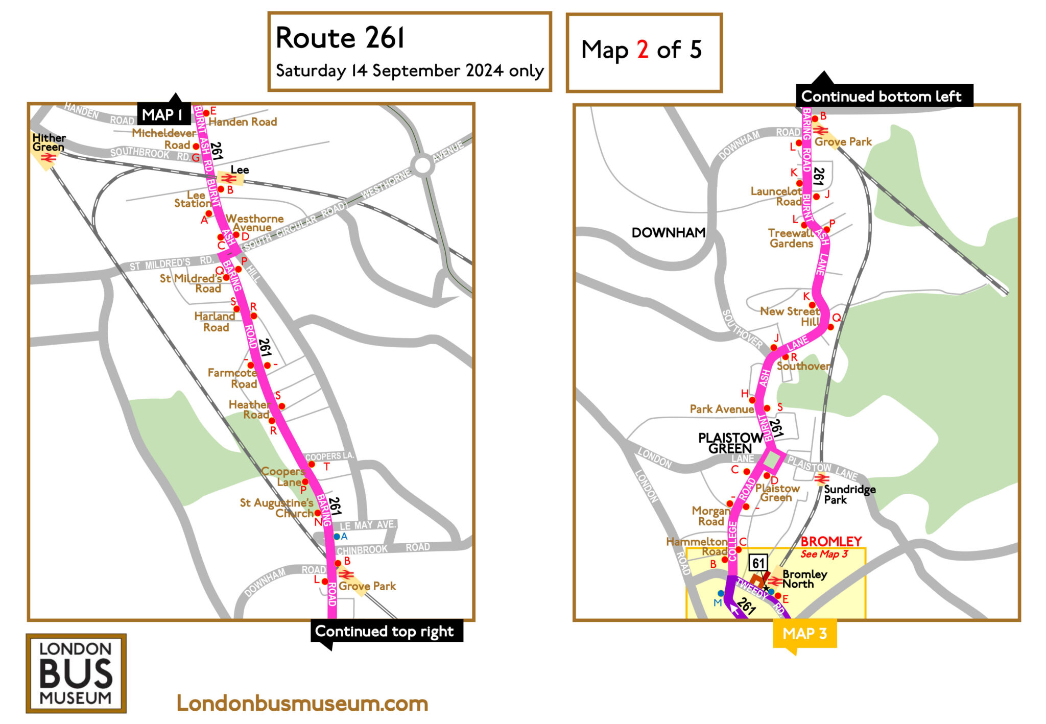 Routes 61 & 261 Heritage Day and Bromley Garage Open Day – London Bus ...