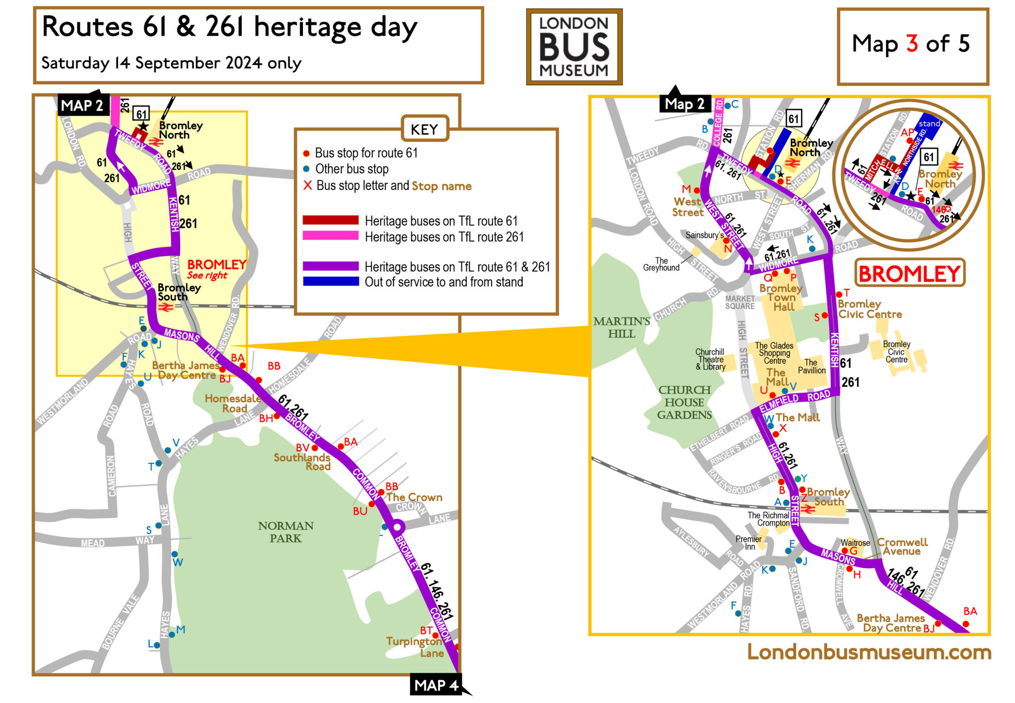 Routes 61 & 261 Heritage Day and Bromley Garage Open Day – London Bus ...