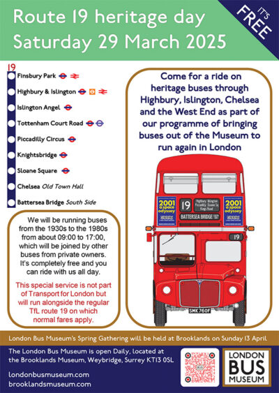 Route 19 Heritage Day – London Bus Museum